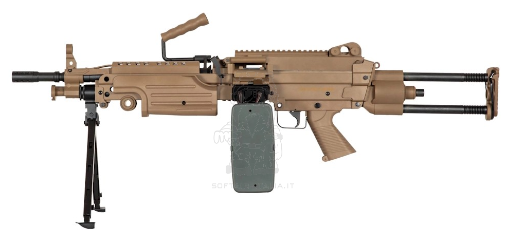 Specna Arms M249 PARA SA-249 CORE™ Machine Gun Desert Tan AEG by Specn