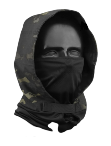 Kukla Night MCB Multicam Black Tactical Hood - HeadGear by Guerrilla T